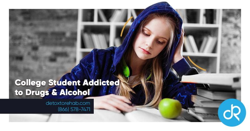 A College Student gets Addicted to Drugs and Alcohol - Detox To Rehab